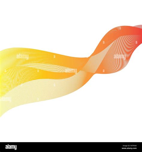 Abstract Smooth Color Wave Vector Curve Flow Blue Motion Illustration