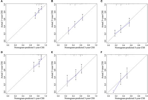 the calibration curve for predicting css a at 1 year in the training
