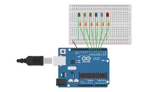 Circuit Design Ejercicio 3 Programación Tinkercad