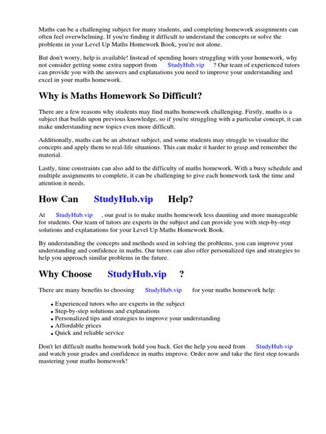 Level Up Maths Homework Book Answers 6 8 Pdf Mathematics Homework