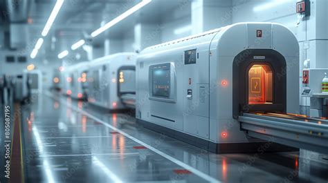 An Immersive 3d Visualization Of A Scanner Machine Scanning Luggage At An Airport Security