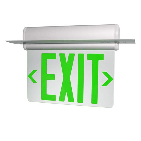 Edge Lit LED Exit Sign With Swivel Mount AC Power Save Online