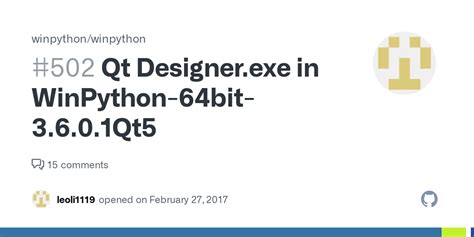 Qt Designer Exe In WinPython Bit Qt Issue Winpython Winpython GitHub