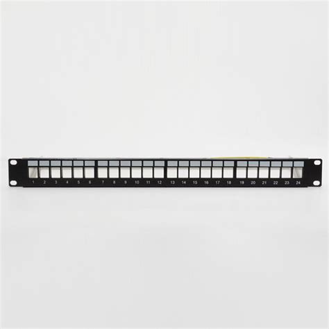 U Height Port Zinc Casting FTP Shielded Blank Patch Panel With Back Bar RJ FTP Blank