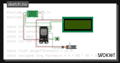 Pet Feeder Weight Scale Wokwi ESP STM Arduino Simulator