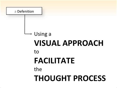 using a visual approach to