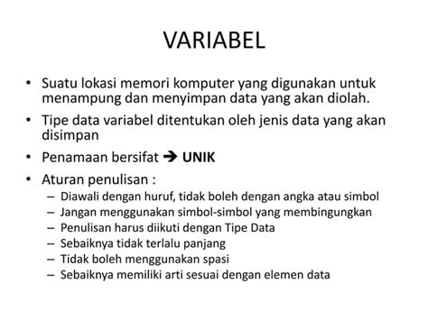 Struktur Algoritma Dan Tipe Data Pptx Do Ppt