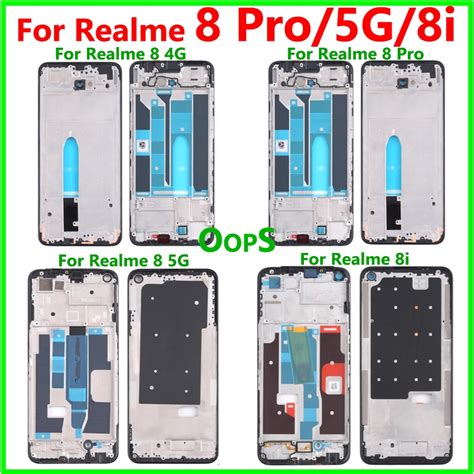 Lcd Front Middle Frame For Realme 8 Pro 4g 5g Realme 8i Holder Cover