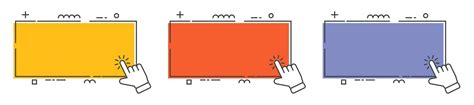 premium vector hand cursor with click here banner vector set action