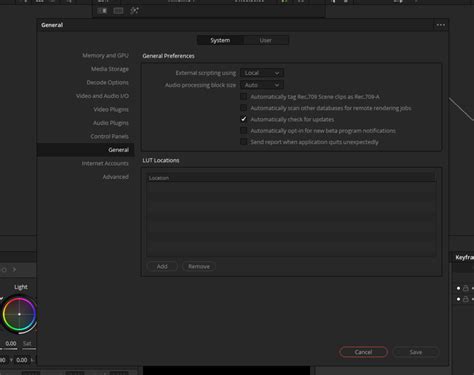Davinci Resolve LUTs Import Export Tip To Adjust Intensity