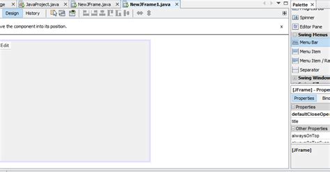 Tutorial Java Cara Menggunnakan Menu Bar Pada NetBeans