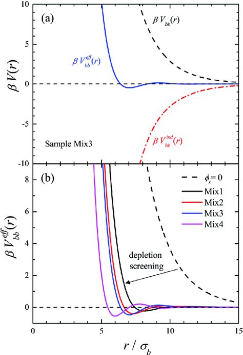 A Bare Induced And Effective Pair Potentials Between A Pair Of Big