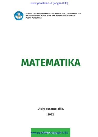 Buku Siswa Matematika Kelas Vii Merdeka Belajar Oleh Dicky Susanto Penelitianid