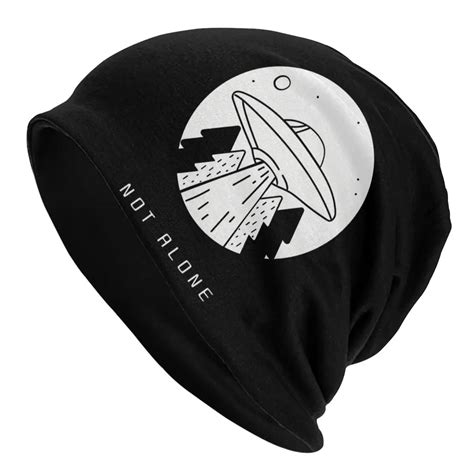 Alien And Ufo Fashion Thin Hats Not Alone Bonnet Hipster Skullies