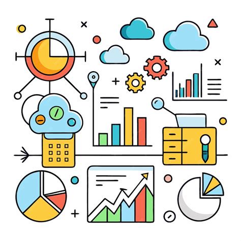 Business Analytics And Data Visualization With Charts Graphs And Cloud Storage Premium Ai