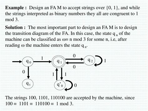 Ppt 2 3 Formal Definition Of Finite State Automata Powerpoint Presentation Id 2916347