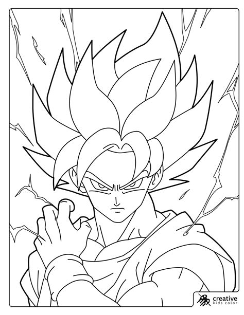 Goku Coloring Pages 20 Free Printable Pdfs