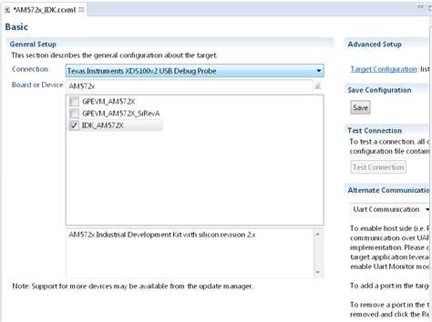 63 Hardware Setup With Ccs — Processor Sdk Linux Documentation