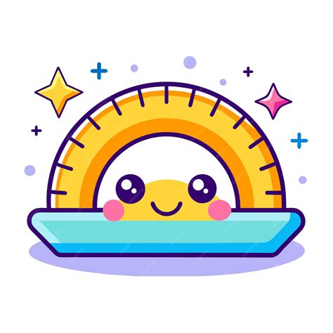 Premium Vector Protractor Cute School Vector Eps