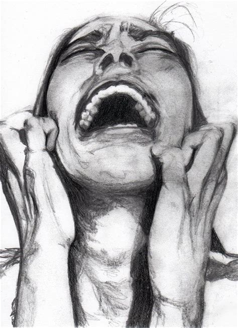 Screaming Face Sketch At PaintingValley Com Explore Collection Of Screaming Face Sketch