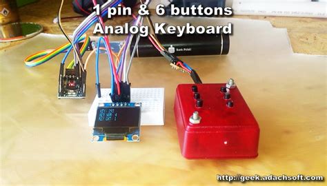 Fritzing Project 1 Pin And 6 Buttons Analog Keyboard