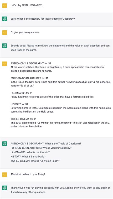 Last Weeks Final Jeopardy Questions Nailed In 5 Sec R Openai