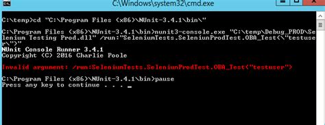 C Parameterized Test Using Nunit3 Consoleexe With Testcase