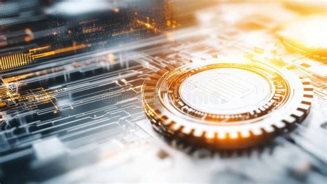 A Detailed Close Up Of A Computer Motherboard Featuring A Prominent Clock Component Showcasing