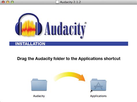 can t drag audacity to applications macos audacity forum
