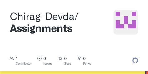 GitHub Chirag Devda Assignments