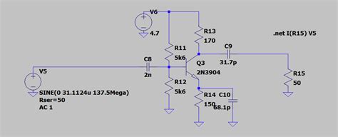 Impedance Matching Weired Result Of Ltspice Zin Measurement Phase Shift Of 104° Electrical