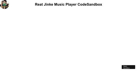 React Jinke Music Player Template Codesandbox