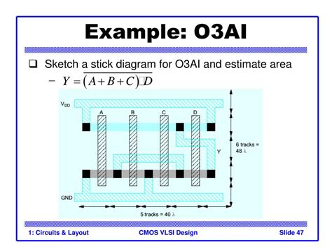 ppt ee466 vlsi design lecture 7 circuits and layout powerpoint