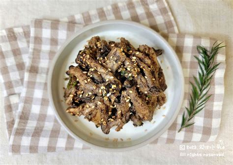 느타리버섯들깨볶음 만드는 법