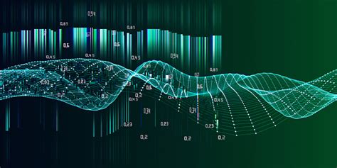 물결 모양의 색상 그리드 데이터 및 어두운 에 흐린 라인추상 다각형 미래 배경 빅 데이터 비즈니스 과학 및 기술 배너 감정에 대한 스톡 벡터 아트 및 기타 이미지 Istock