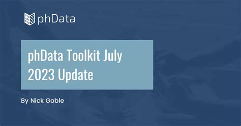 Phdata Toolkit July 2023 Update Phdata
