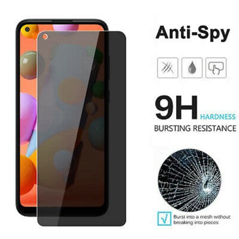 Tempered Glass Full Hitam Anti Gores Anti Spy Privacy Glass Redmi Poco C M M Mi Mi X