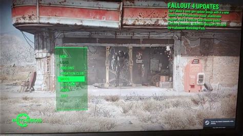 Fo4 On Pc Cant Access The Mod Menu In The Main Menu Of Fallout 4