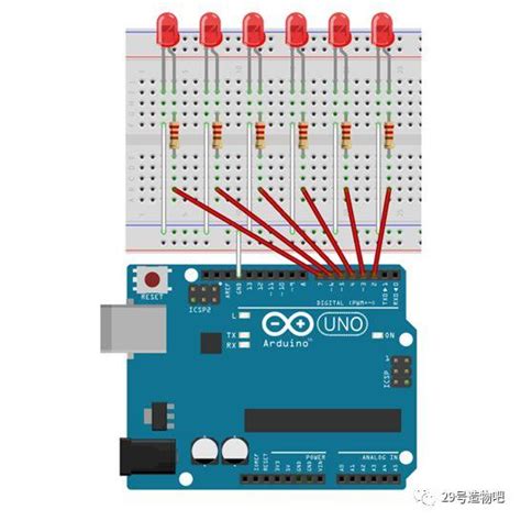 【arduino教程】第五讲：led流水灯实验 少儿编程