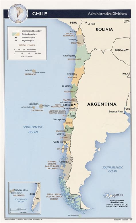 Mapa Del Estado De Chile Ministerio De Obras Públicas Bzlu