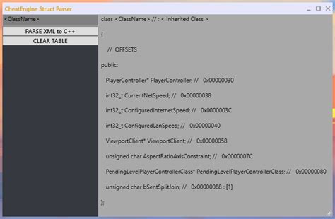 GitHub NightFyre CheatEngine DataStructParser
