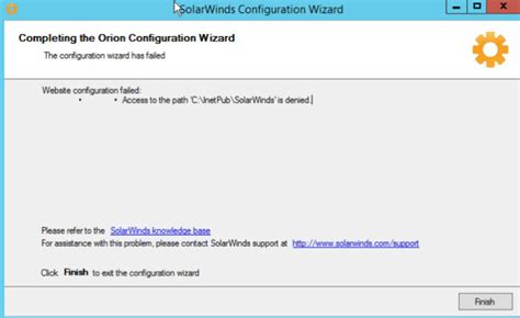 fix solarwinds custom query error processing the request