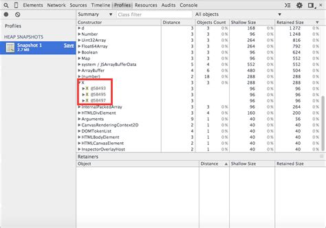 Using the Chrome Debugger Tools, Part 6: The Heap Profiler