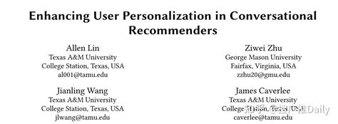 2023 Upsrec：对话推荐系统中增强用户个性化 知乎