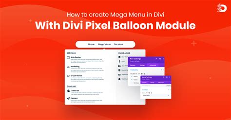 How To Create Mega Menu In Divi With Balloon Module Divi Pixel
