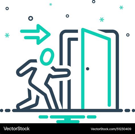 Exit Royalty Free Vector Image VectorStock