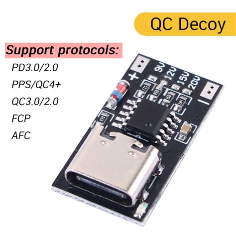 PD QC Decoy Board Housing Fast Charge USB Boost Trigger Module Type C 12V Quick Charge Board