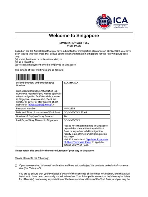 Sample For Electronic Pass Pdf Immigration Human Migration