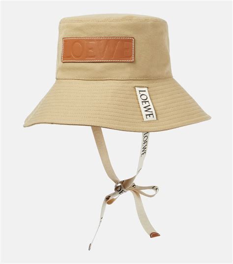 Canvas Bucket Hat In Beige Loewe Mytheresa