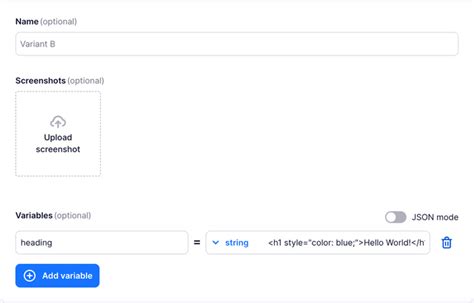code as a variant variable the absmartly docs